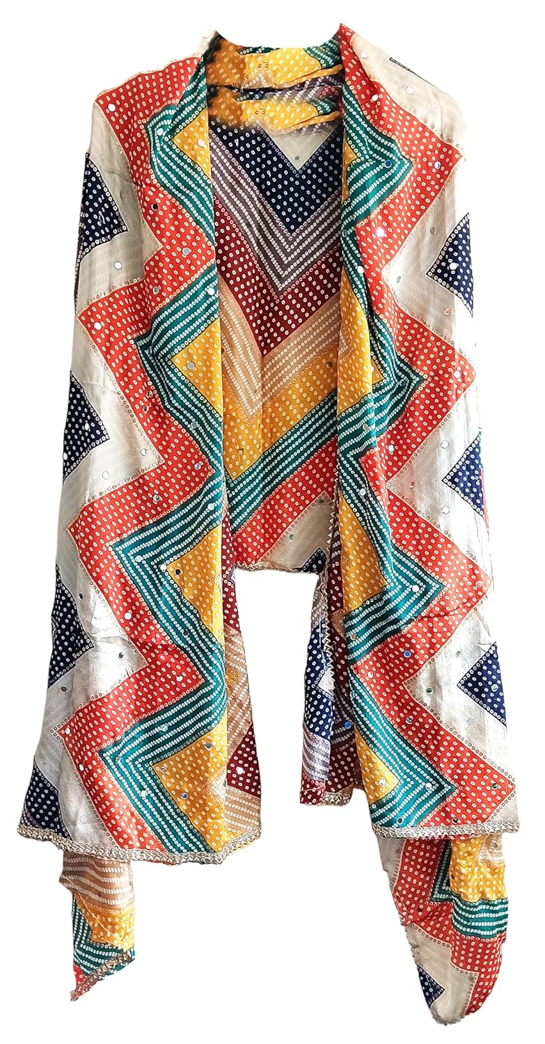Pakistani Fancy Digital Printed Chinnon Fancy Mirror Work Multi Color ...